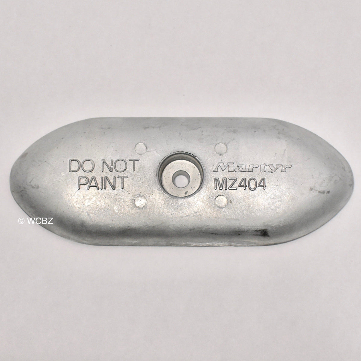 Football 1-Hole Hull Plate - Al - – West Coast Boat Zincs